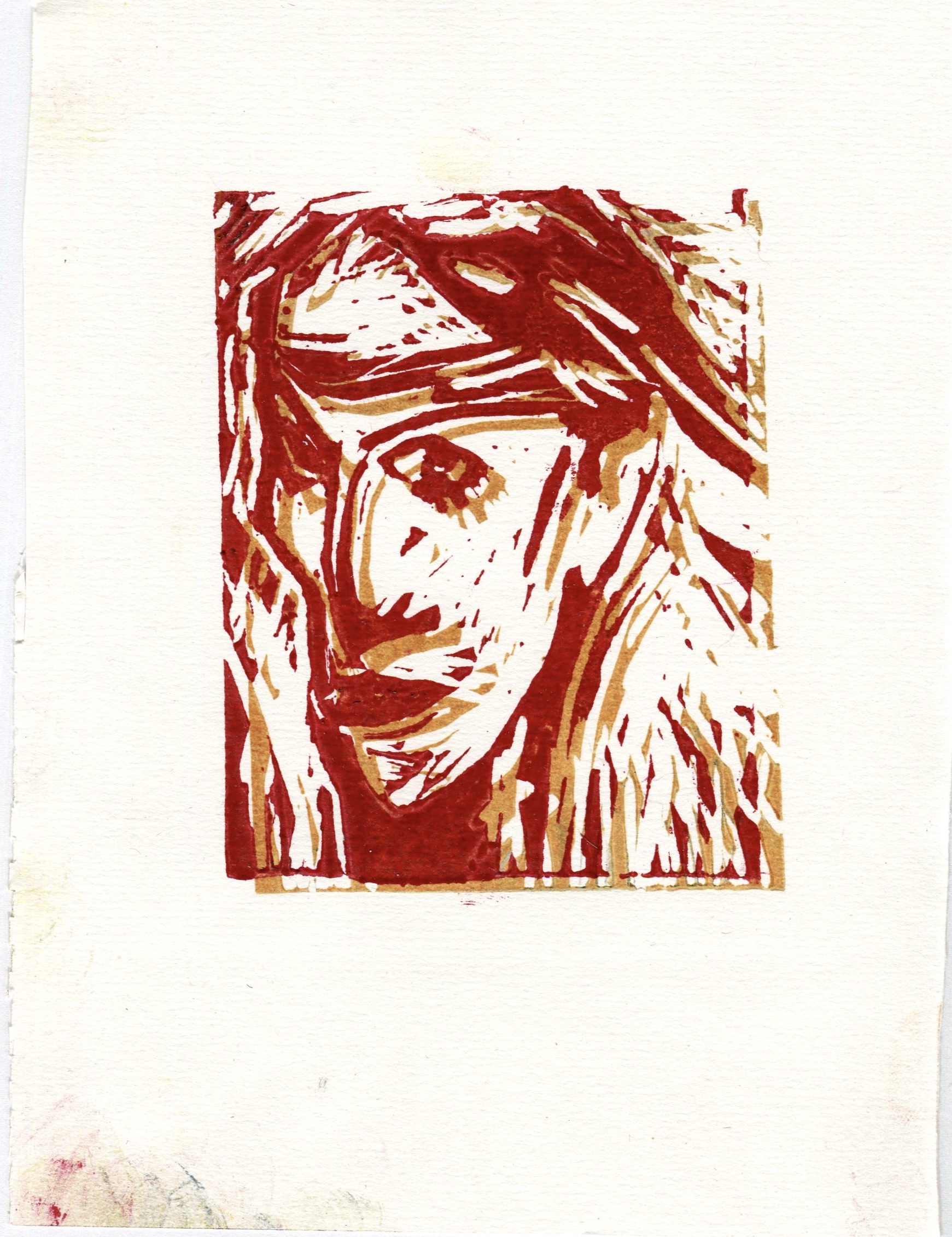 “Linocut. Portrait,” 10x7 - IGOR LIPSKYKH